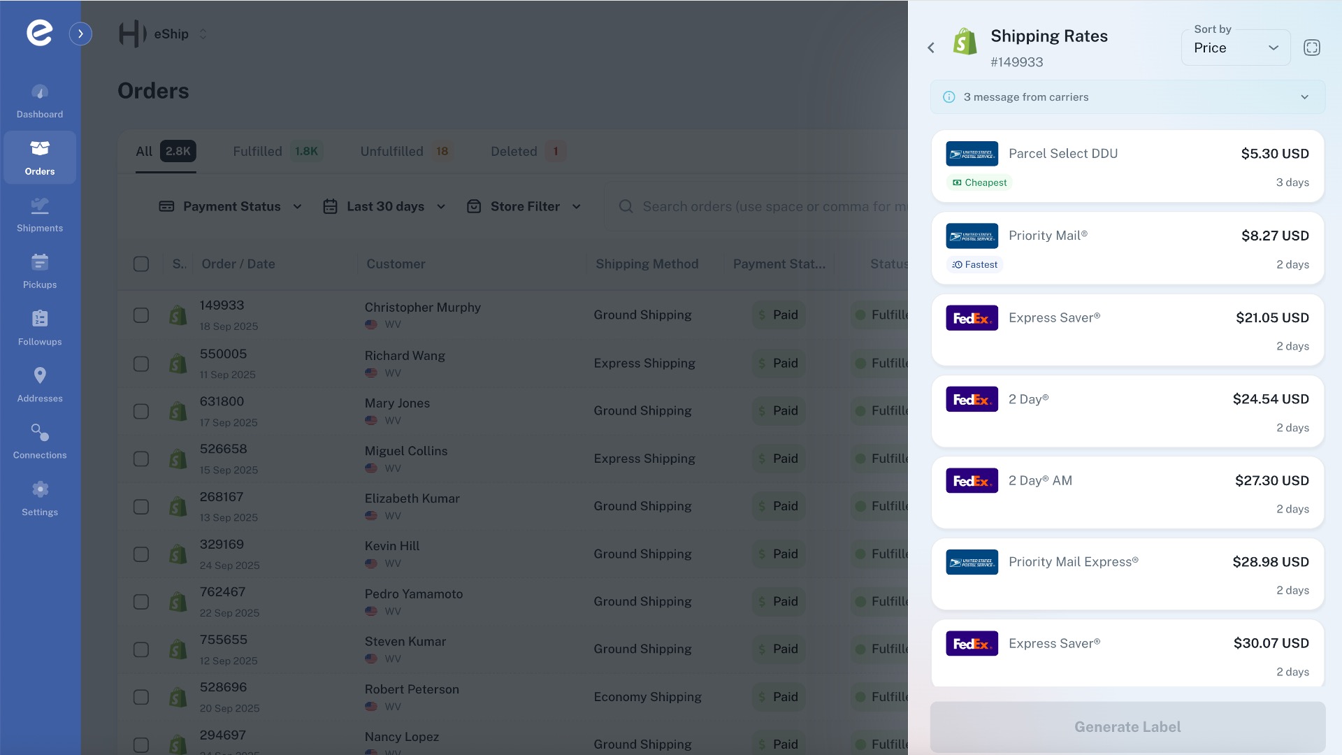 eShip - Multi-Carrier Shipping Platform for any Business